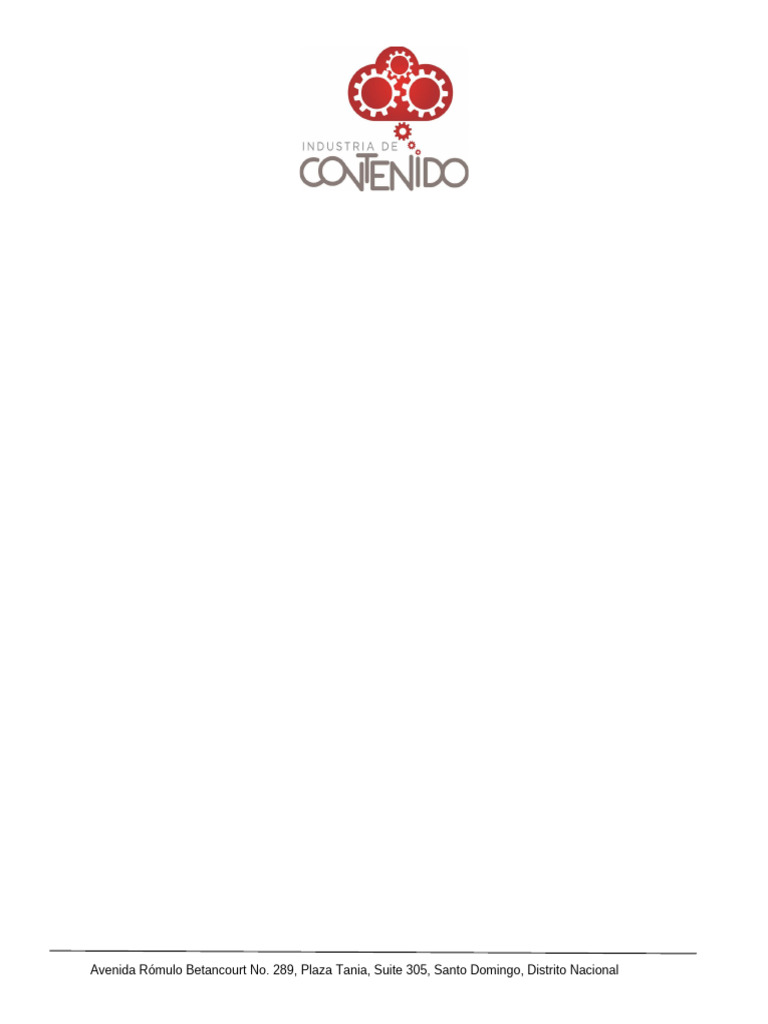 Copia de Hoja Timbrada de Industria de Contenido. | PDF