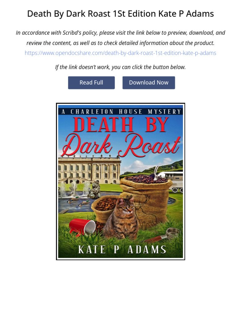 Death by Dark Roast 1st Edition Kate P Adams | PDF