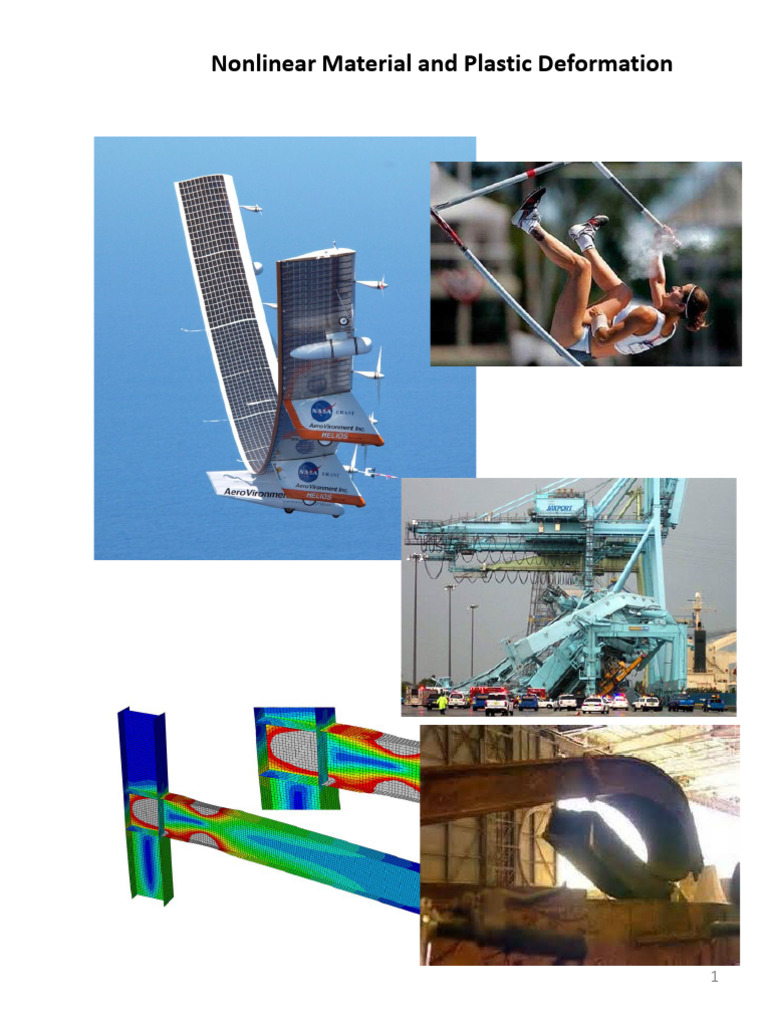 Nonlinear Material Behavior in Deformation | PDF | Deformation ...