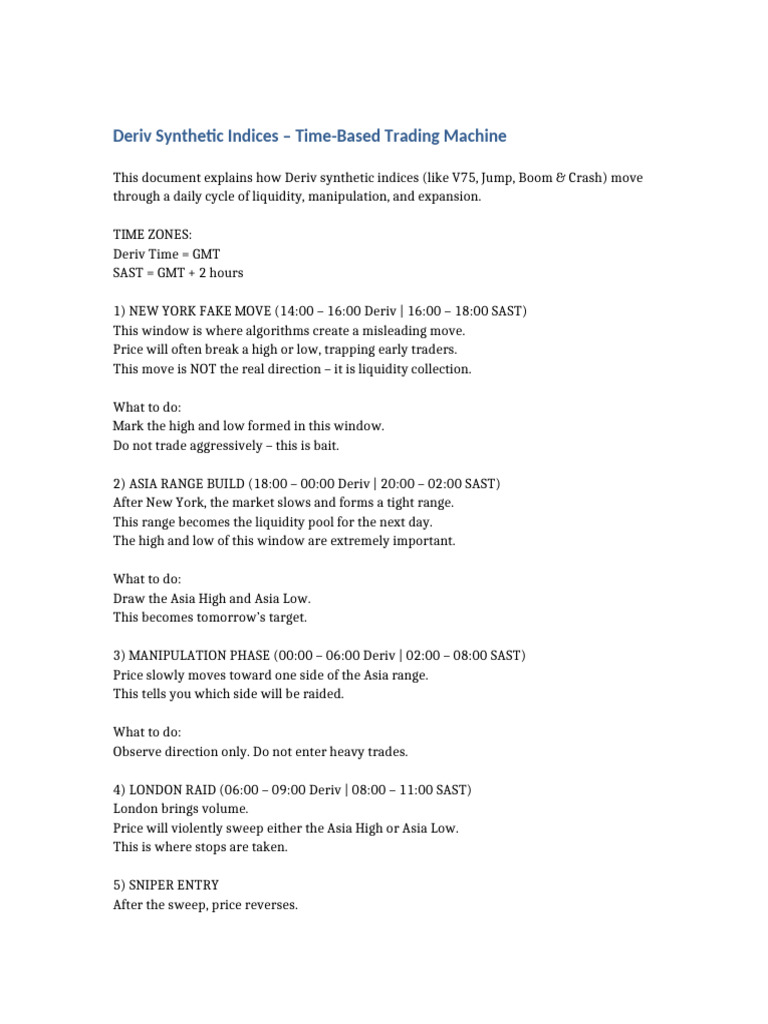 Deriv Time Machine | PDF