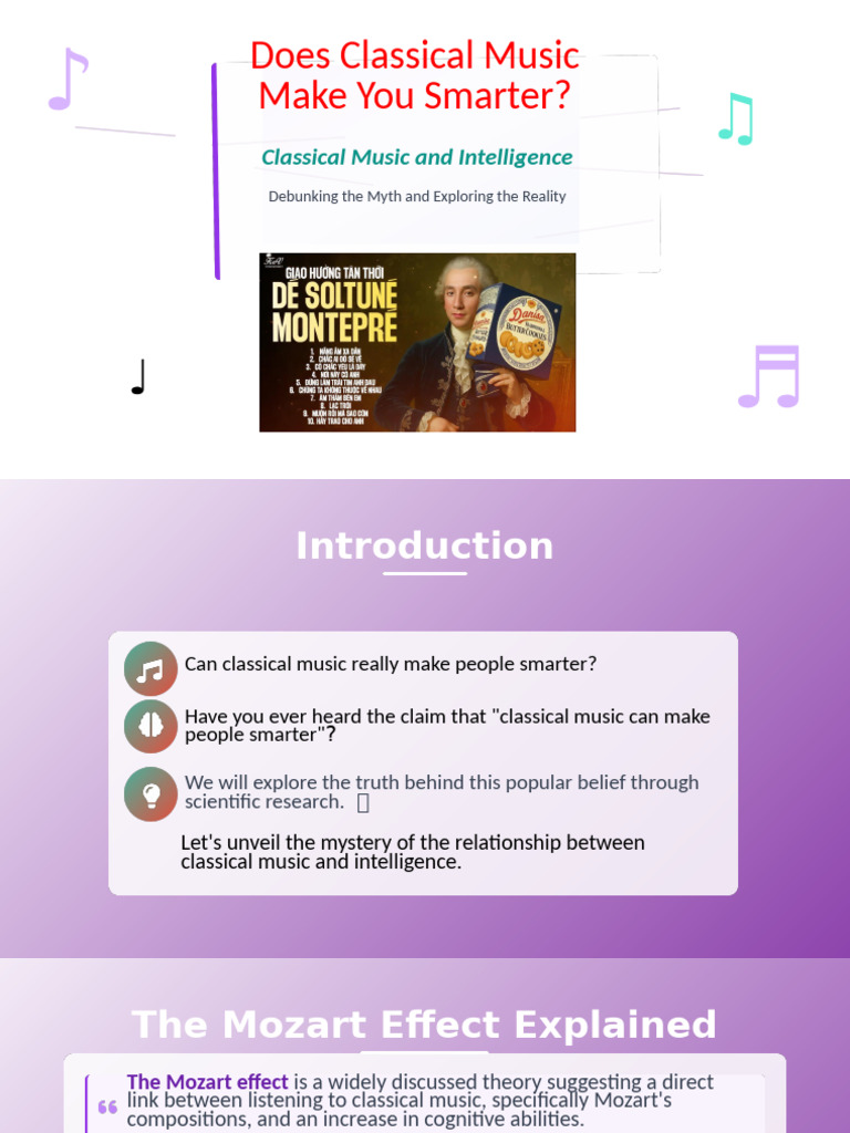 Classical Music's Impact on Intelligence | PDF | Mental Health ...