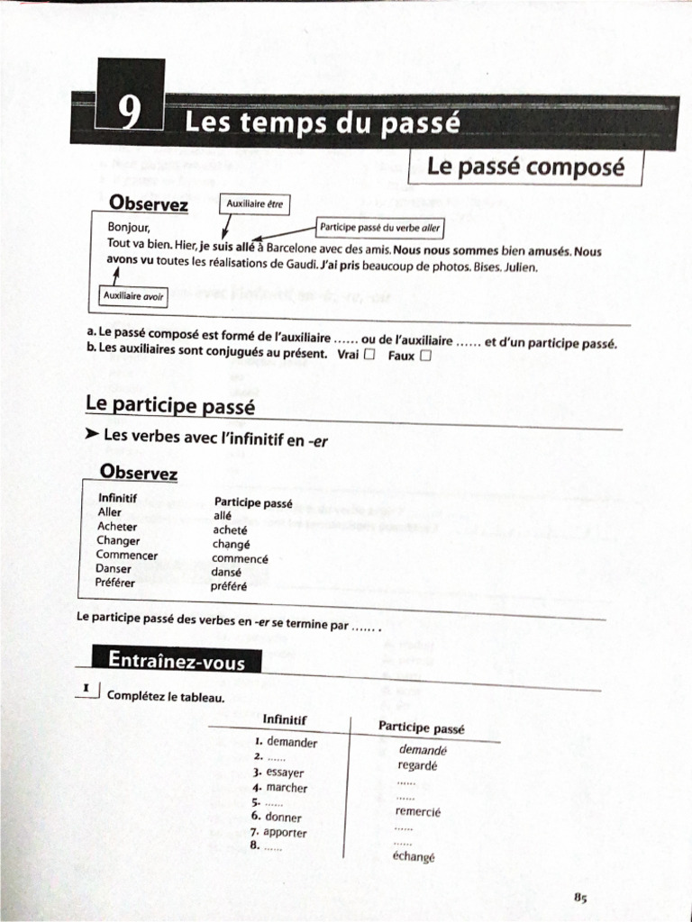 Le Passé Composé | PDF