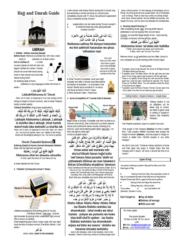 Hajj English Letter Size | PDF | Hajj | Abrahamic Religions