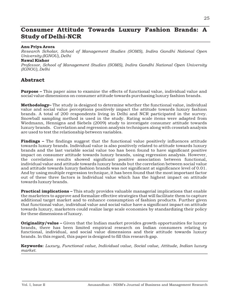 Anu+Priya+Arora+25 35 | PDF | Luxury Goods | Brand