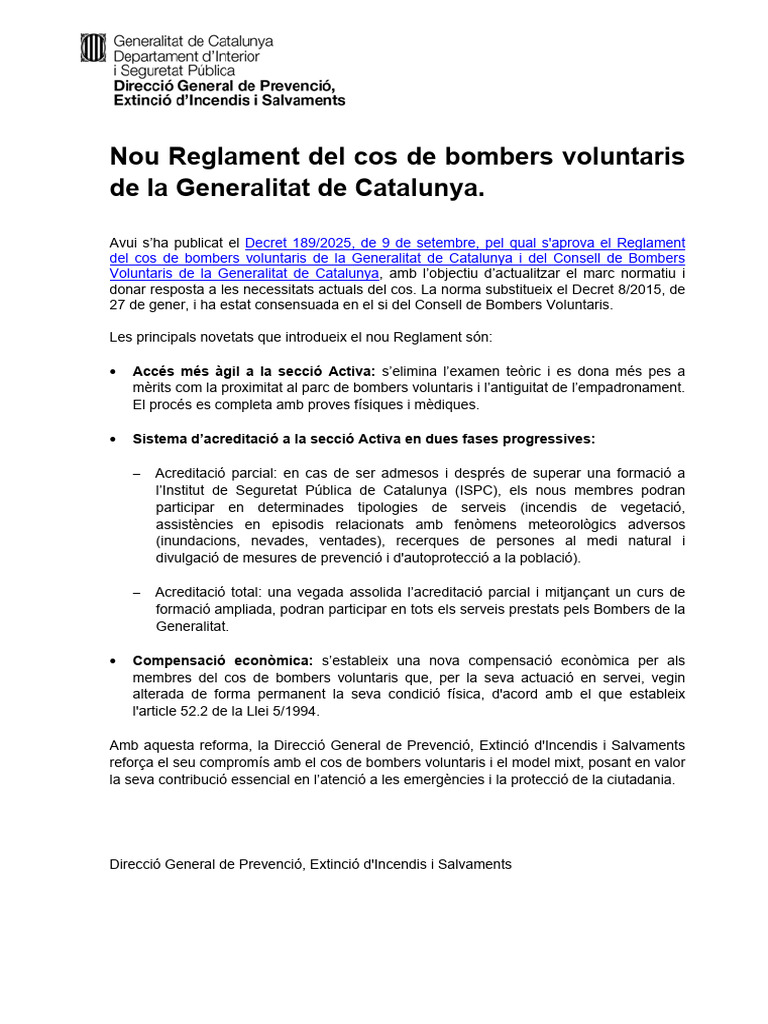 Nota Informativa Nou Decret | PDF