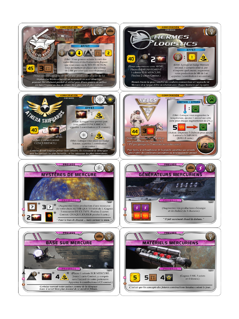 Mercury vs Mars FR - Corporations Et Préludes A4 | PDF
