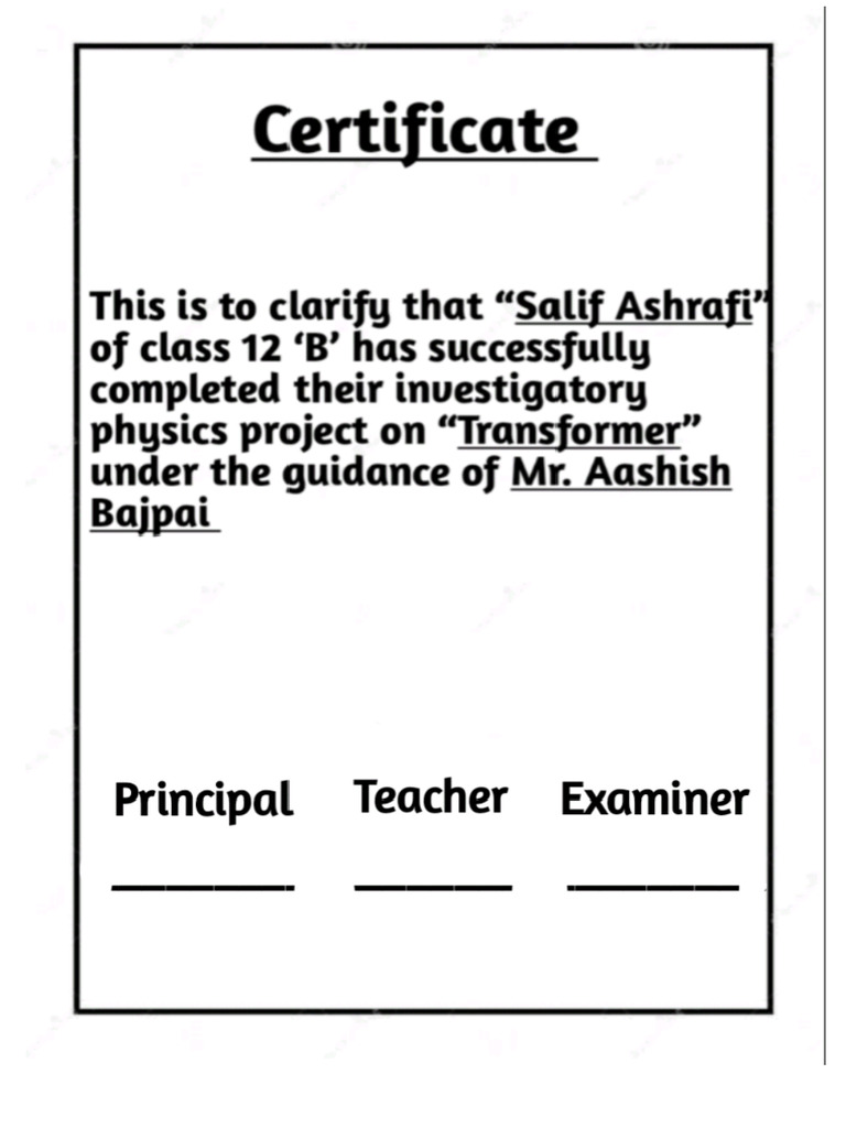 Physics Project | PDF
