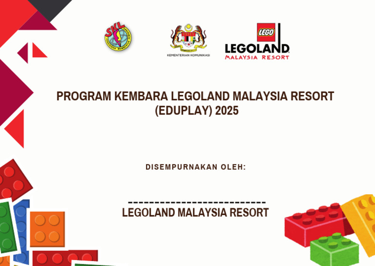 Program Kembara Legoland Malaysia Resort (EDUPLAY) 2025 | PDF