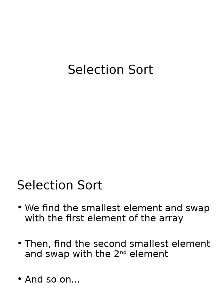 AA06 Selection Sort | PDF | Algorithms And Data Structures | Algorithms