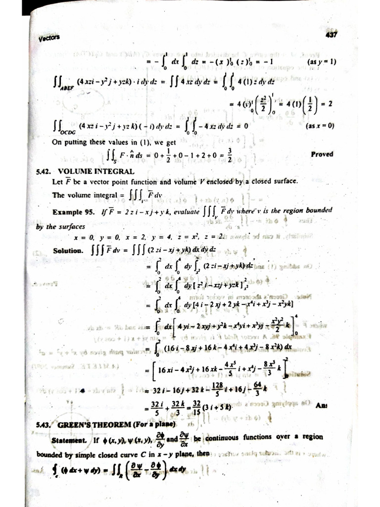 Divergence, Greens and Stockes Theorem (Book) | PDF