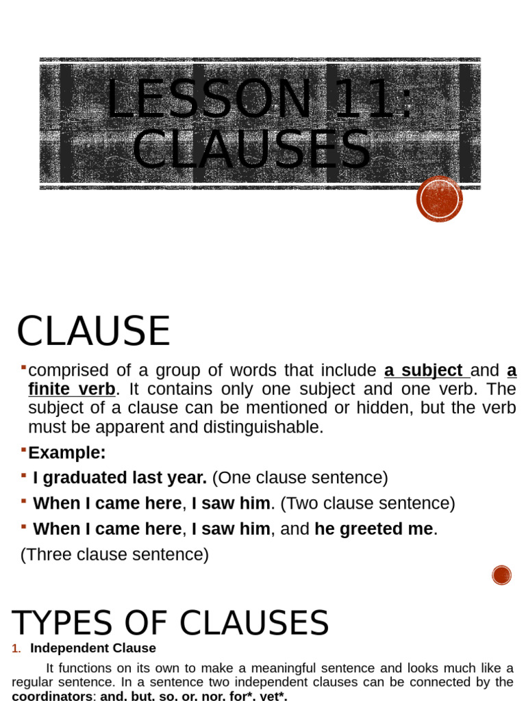 Understanding Clauses in English Grammar | PDF | Clause | Adjective