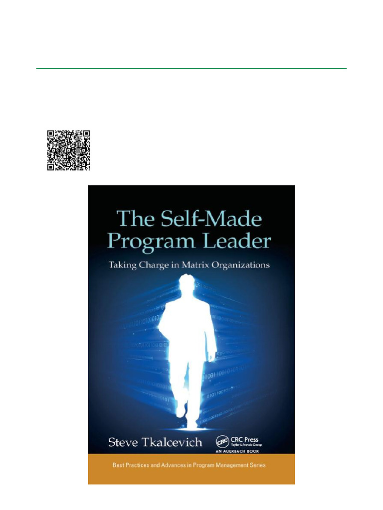 The Self Made Program Leader Taking Charge in Matrix Organizations, 1st ...