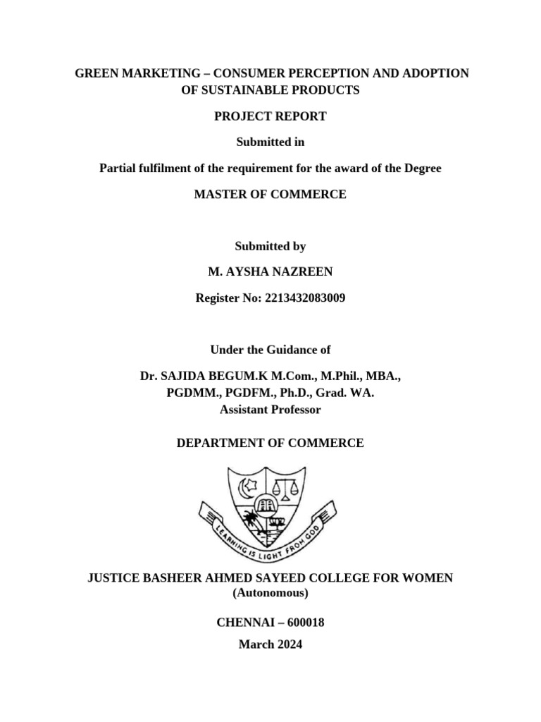 Research Project Final Copy(1) | PDF | Marketing | Behavior