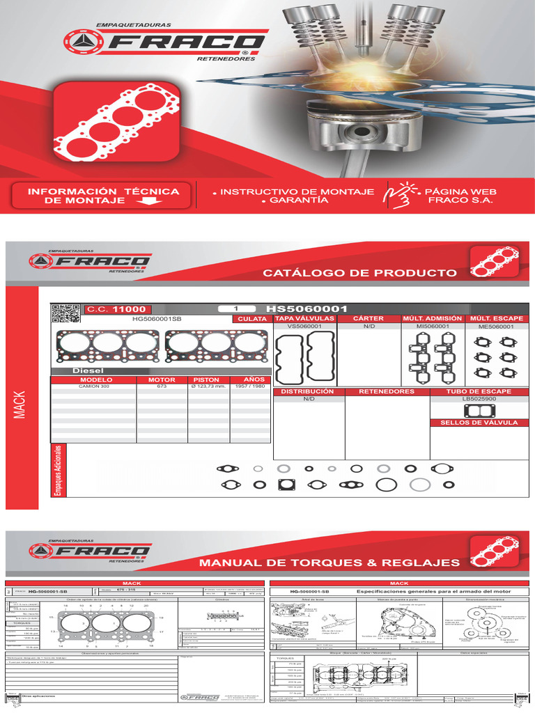 Motor Mack 673 | PDF | Motor de combustión interna | Motores