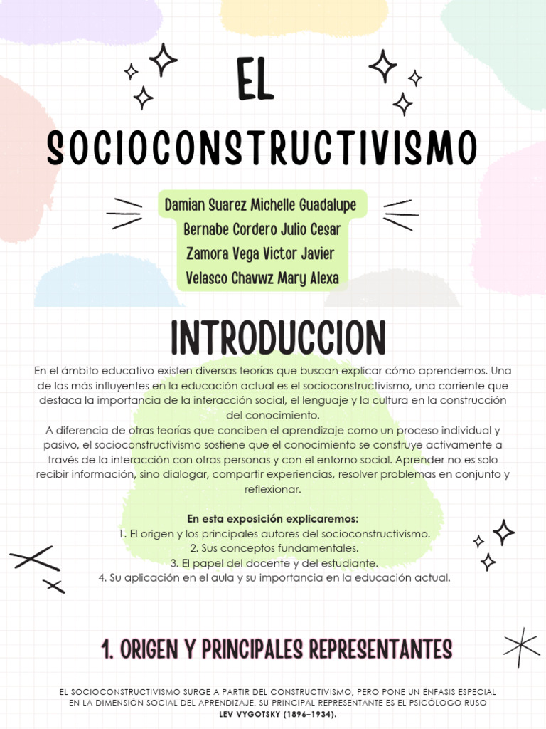 Socio Constructivism o | PDF | Aprendizaje | Enseñando