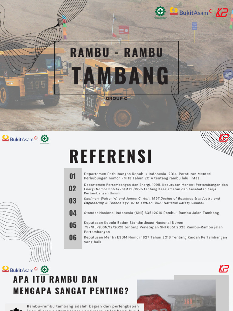 Rambu Tambang: Standar dan Pentingnya | PDF