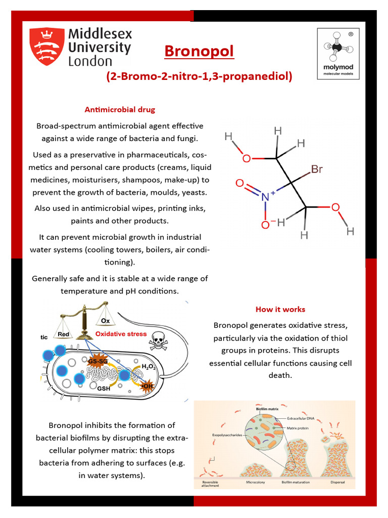 Bronopol: Broad-Spectrum Antimicrobial Agent | PDF
