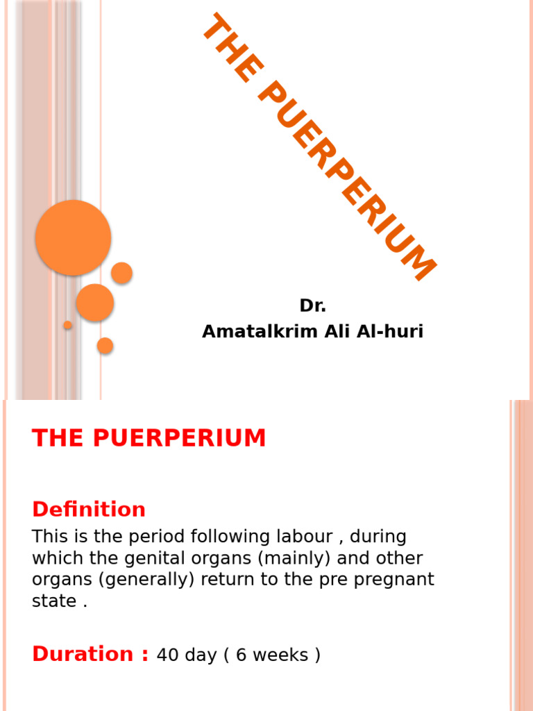 Understanding the Puerperium Period | PDF | Childbirth | Postpartum Period