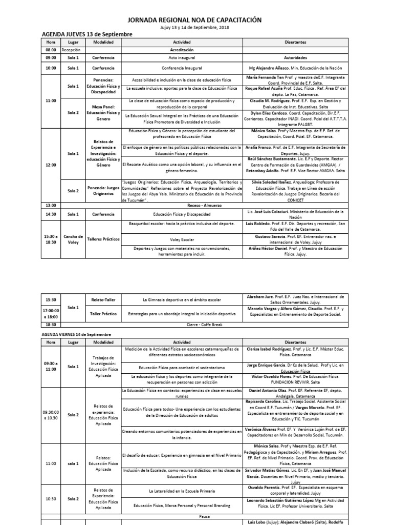 Agenda NOA Para Imprimir | PDF | Aprendizaje | Inteligencia
