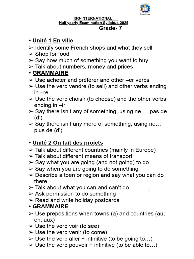 French Syllabus.pdf | PDF