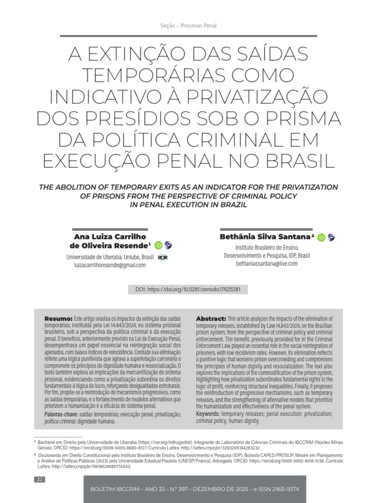 Boletim 397 [Digital] - 22-26 - Resende; Santana | PDF | Economia | Brasil