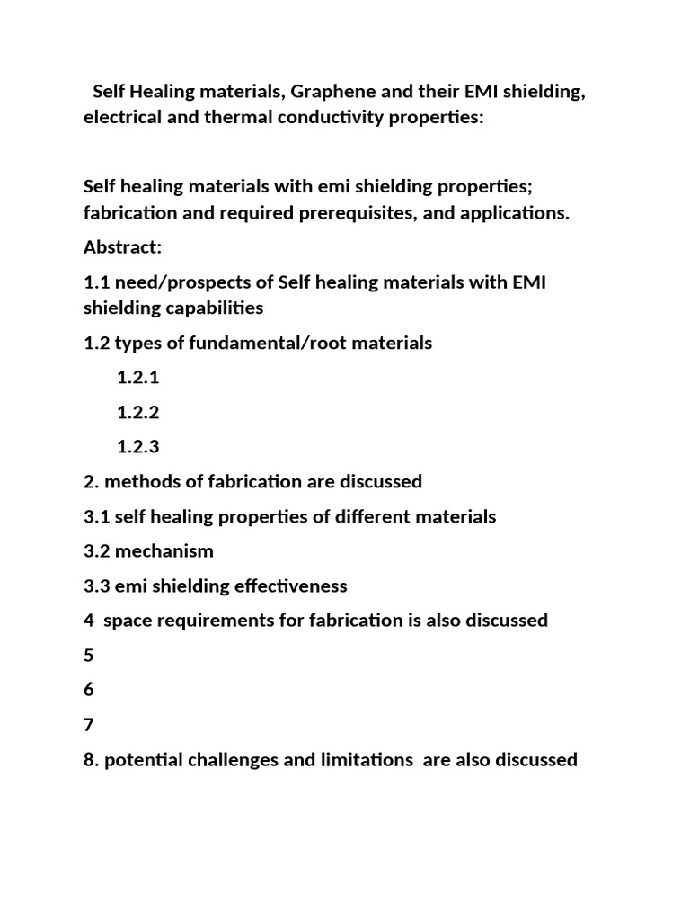 Self-Healing Materials for EMI Shielding | PDF | Polymers | Materials ...