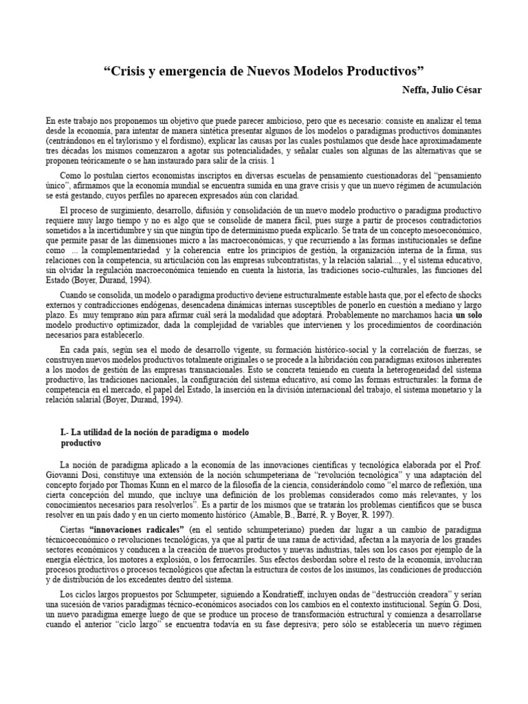 “Crisis y emergencia de Nuevos Modelos Productivos”-Neffa pag 39-45 ...