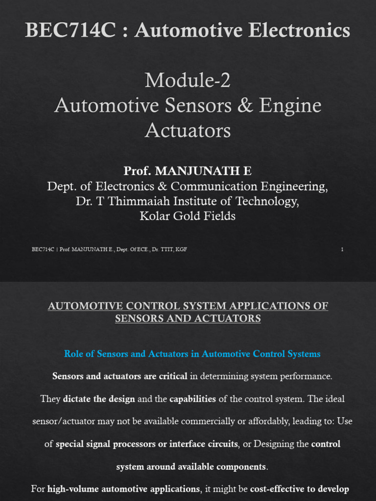 PPT AE Module 2 | PDF | Throttle | Engines
