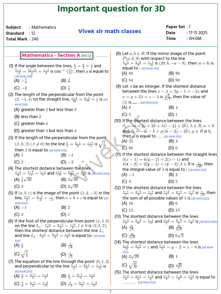 Vivek_sir_math_classes__970388_1_1763359622 | PDF | Geometry ...