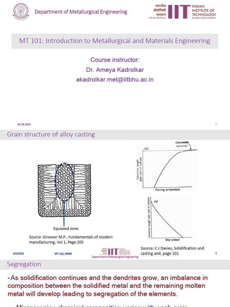 Metallurgical Engineering: Casting Processes | PDF | Metalworking ...