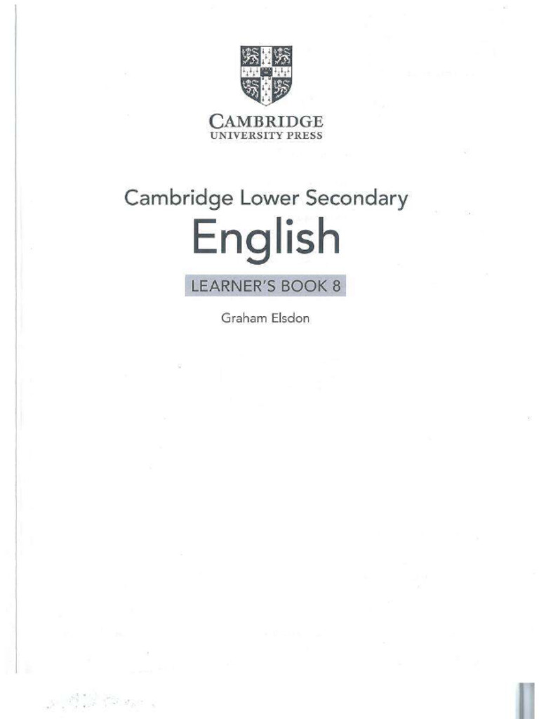 Cambridge Lower English Secondary Learners Book 8 - Compressed | PDF