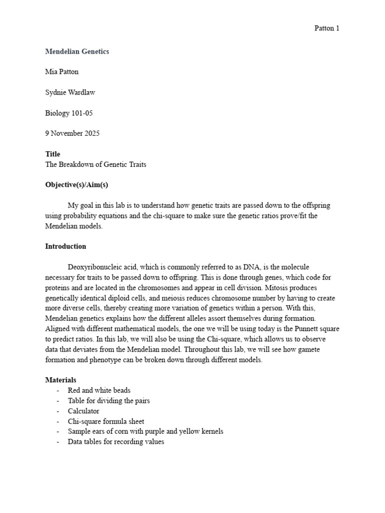 Mendelian Genetics - Introduction to Biology | PDF | Genetics | Life ...