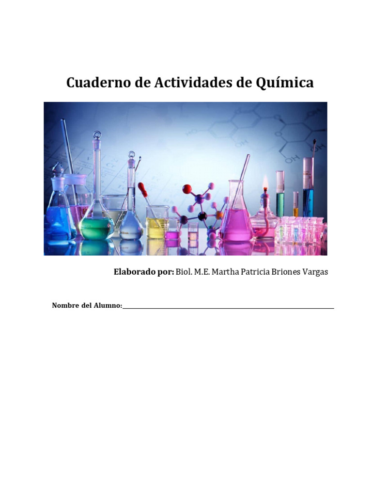 CUADERNO DE ACTS. QUIMICA INORGANICA | PDF | Concentración | Mole (Unidad)