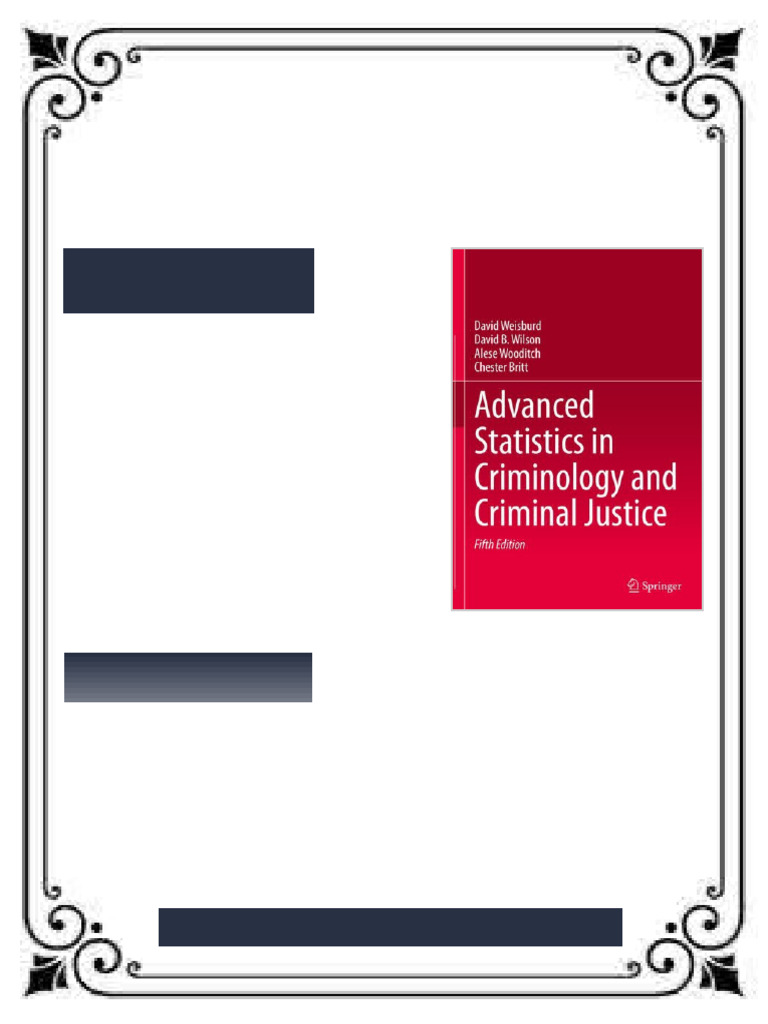 Advanced Statistics in Criminology and Criminal Justice 5th Edition ...