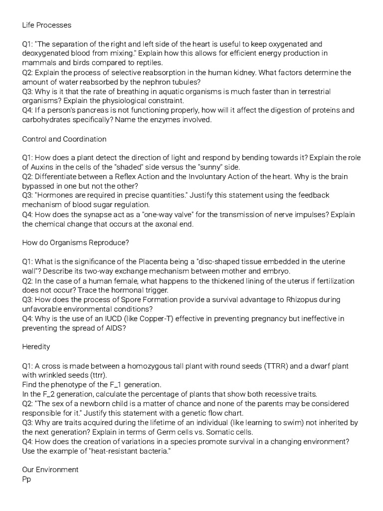 Wordpad_plus_Class 10 Th Practice Sheet | PDF | Hormone | Uterus