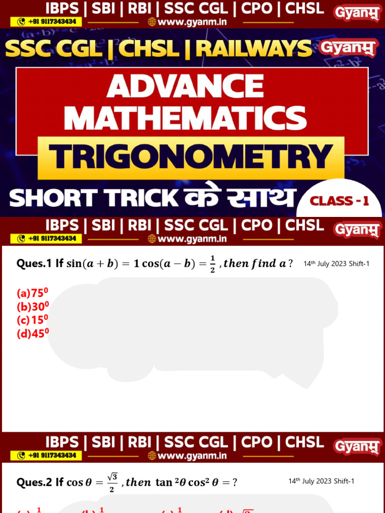Trigo Class-1 14 oct 2024 | PDF