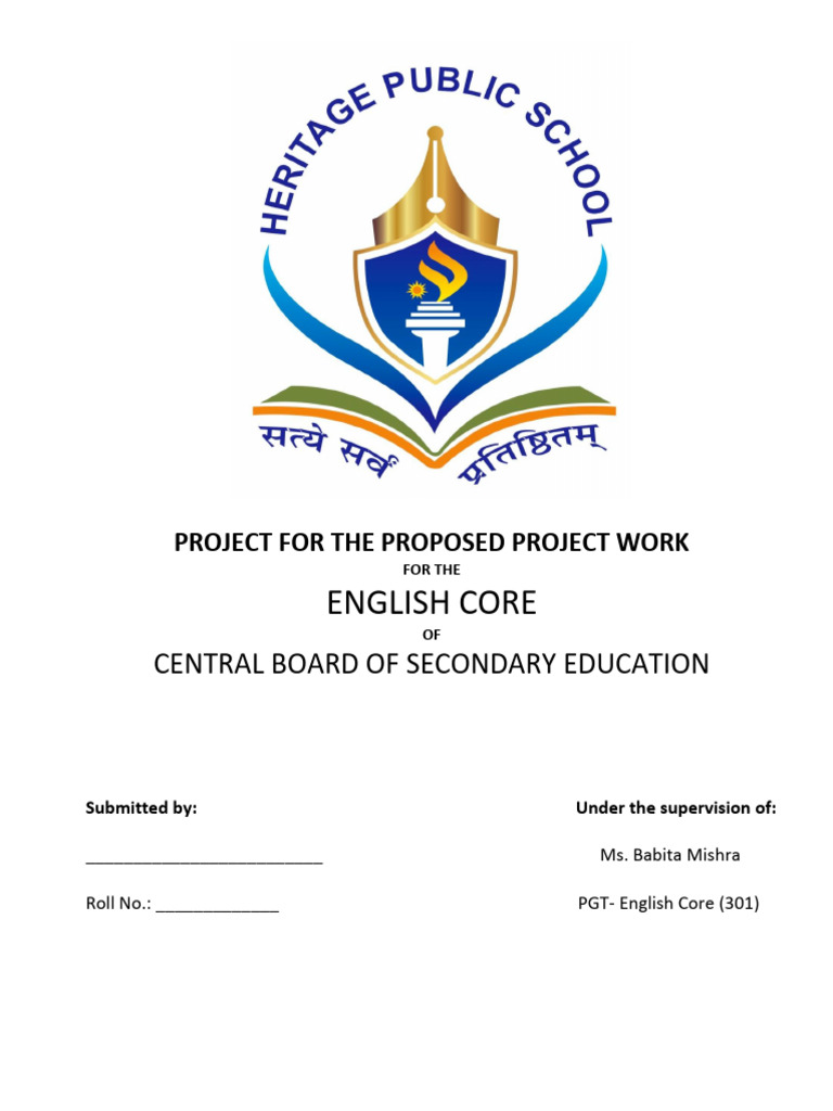 Project Front Pages ENG1 | PDF | Psychology