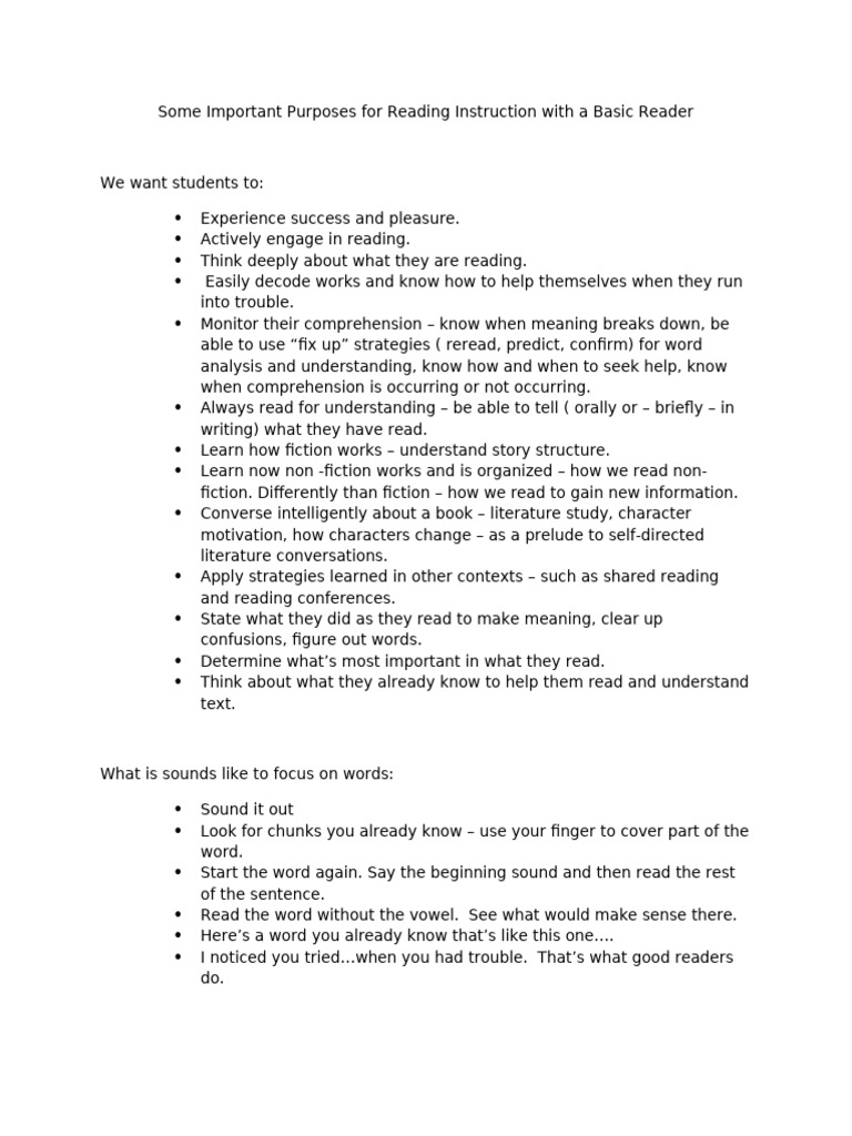 Key Strategies for Effective Reading Instruction | PDF | Reading ...