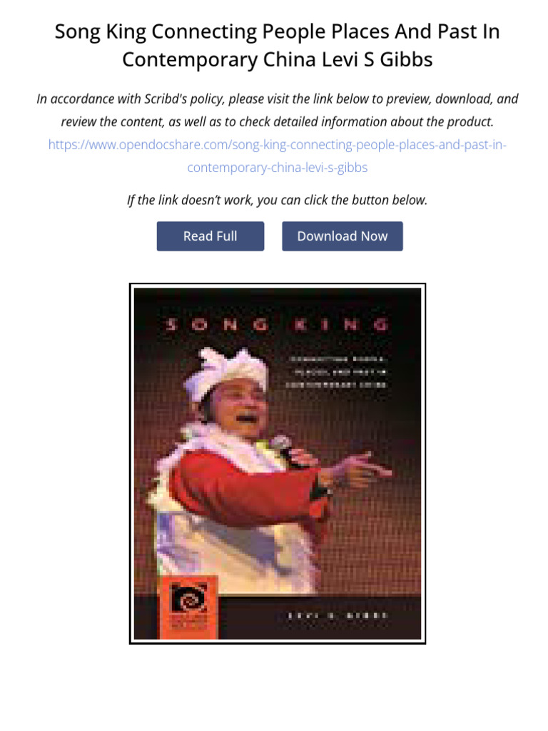 Song King Connecting People Places and Past in Contemporary China Levi ...