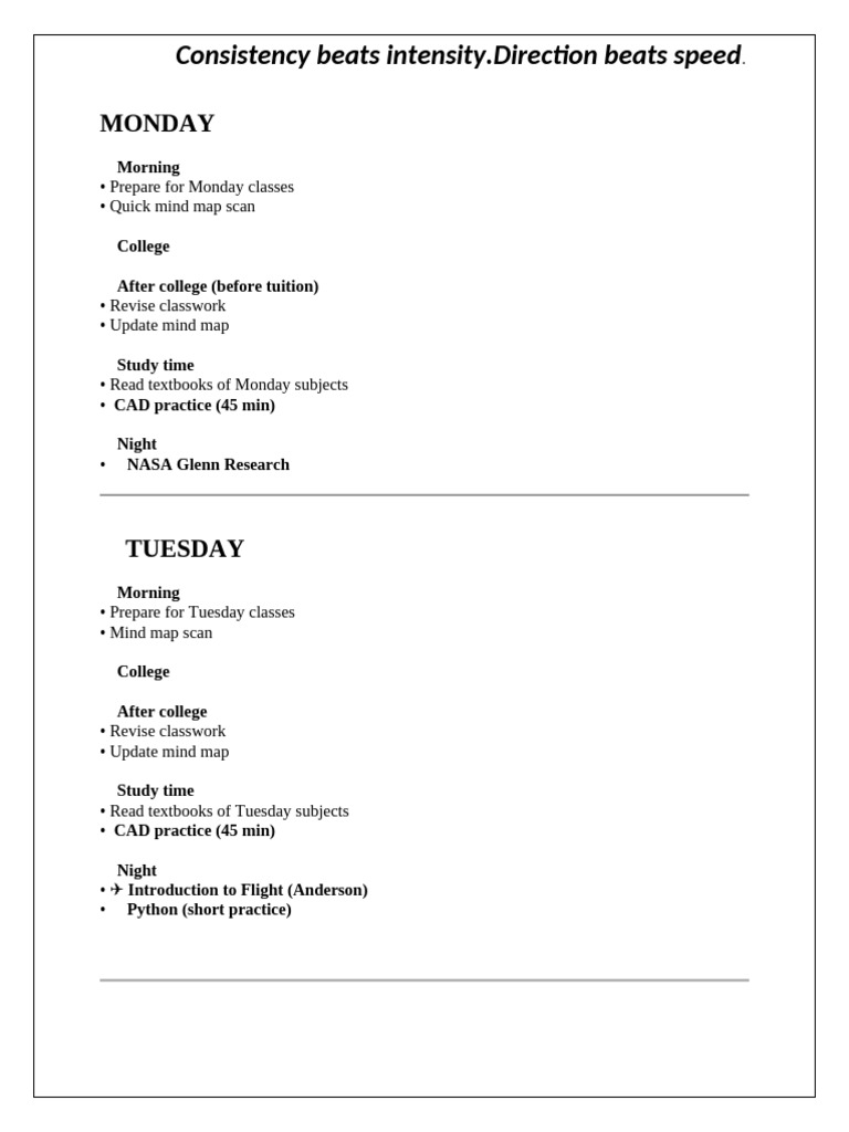 Come Back - Time Table | PDF