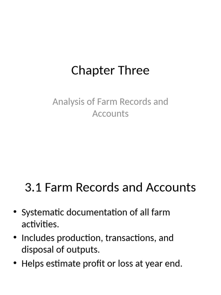 Farm Records and Financial Analysis Guide | PDF | Depreciation | Income