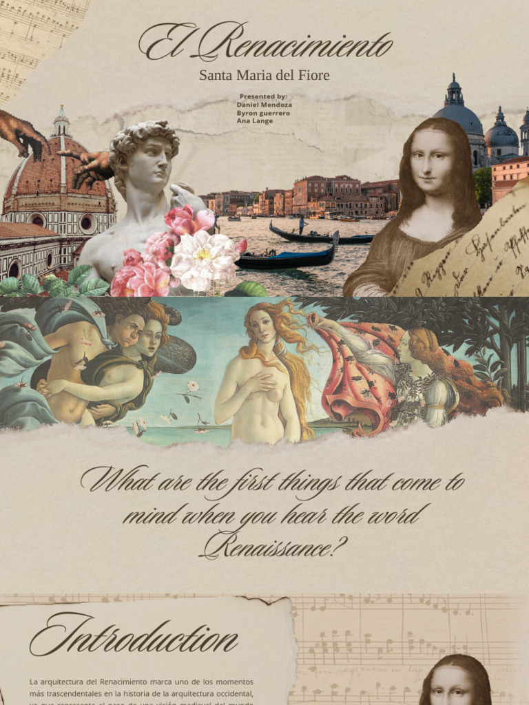 Santa Maria de Fiore Illustration Collage Italian Renaissance ...