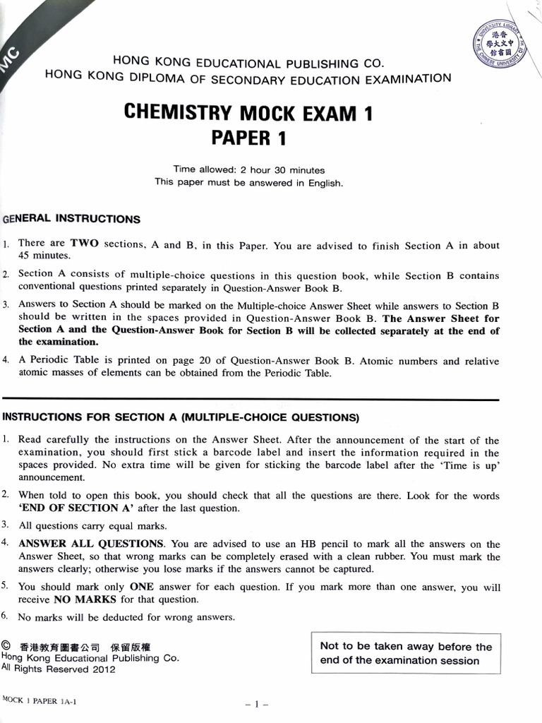 mock 3 mc | PDF | Chemical Reactions | Catalysis