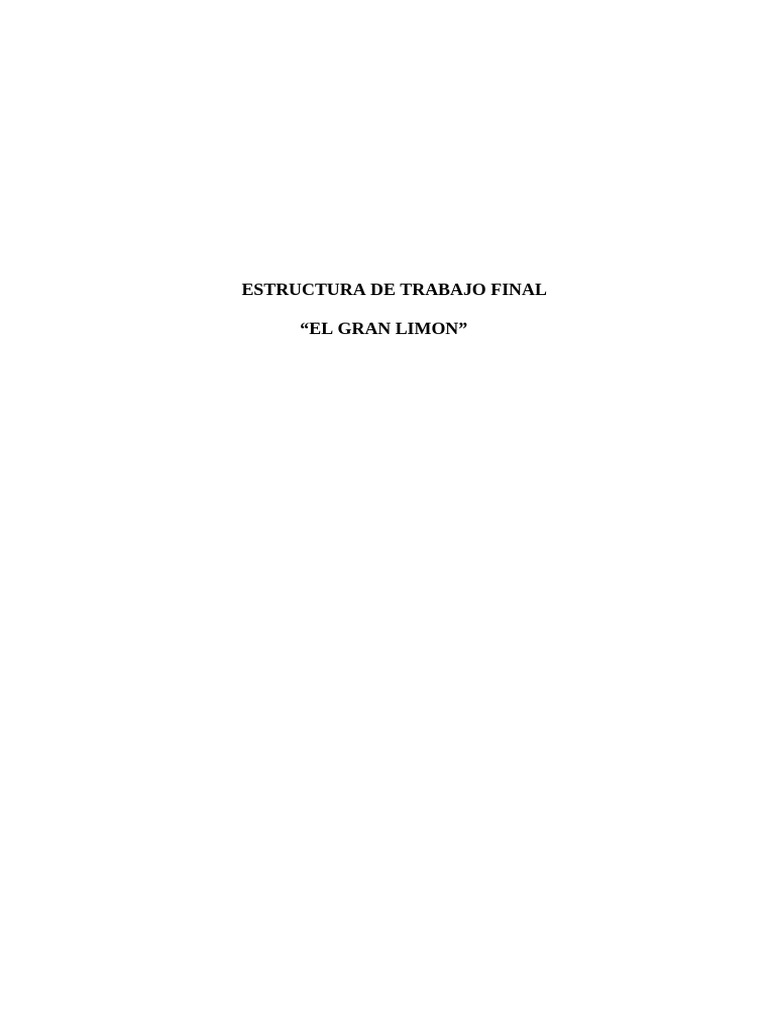 Estructura de Proyecto Final | PDF | Business | Contabilidad