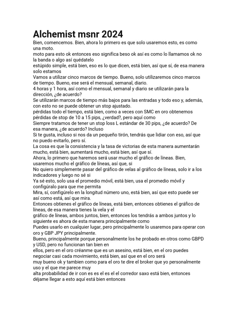 Alchemist MSNR 2024 | PDF