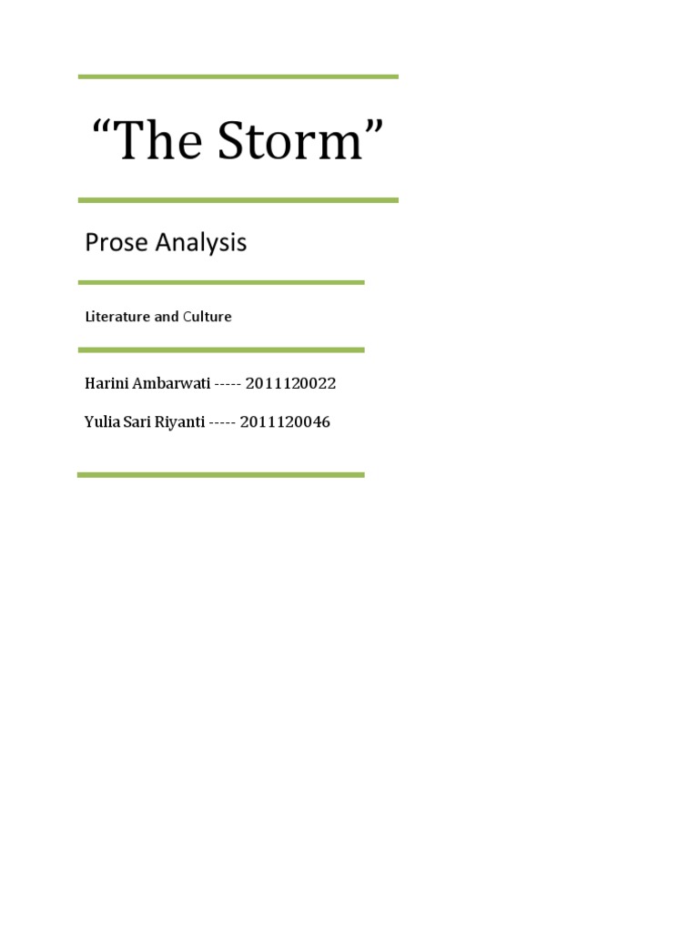 The STORM Analysis | PDF | Narration