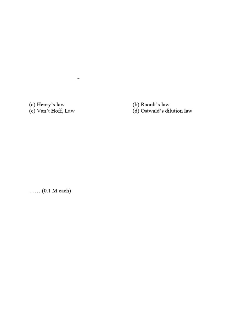 Ch Solutions Assignment 1 (5) | PDF | Underwater Diving | Solubility