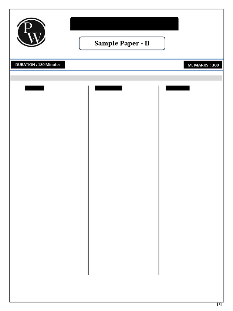 Sample Paper 2 Solution | PDF