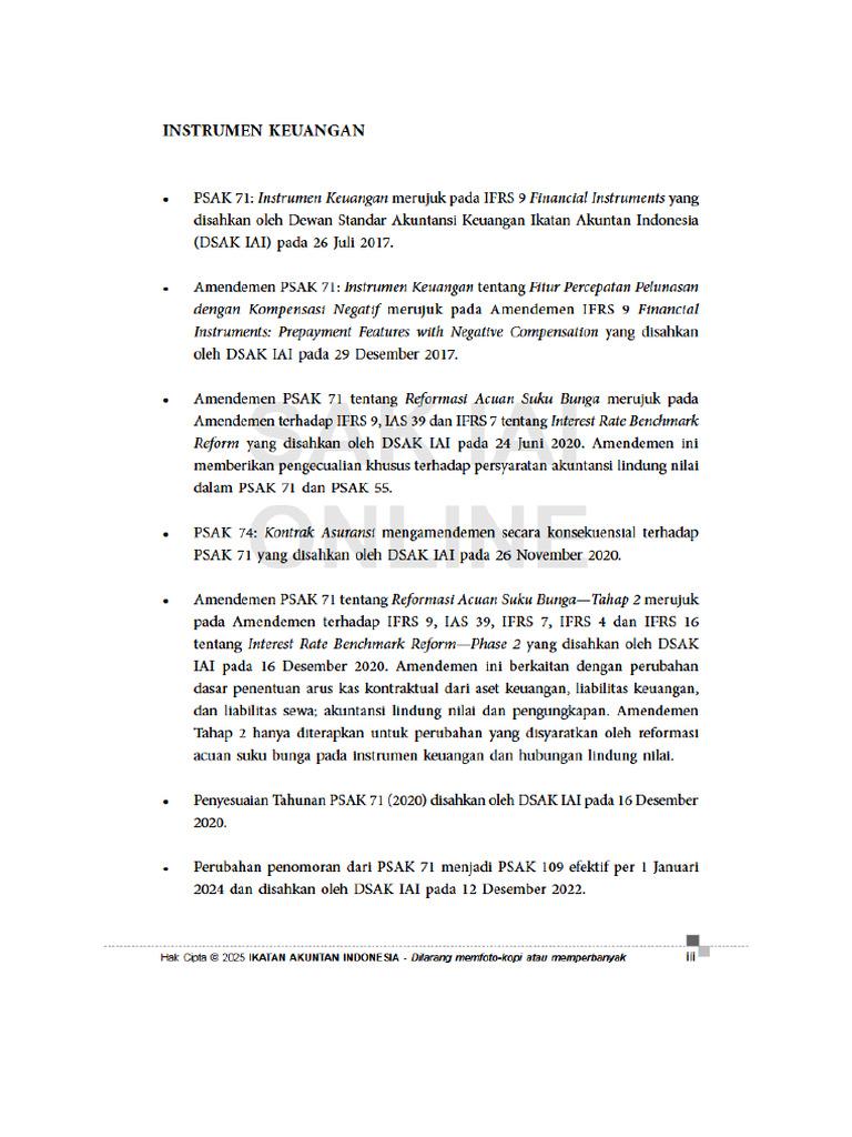 PSAK 109 Instrumen Keuangan | PDF