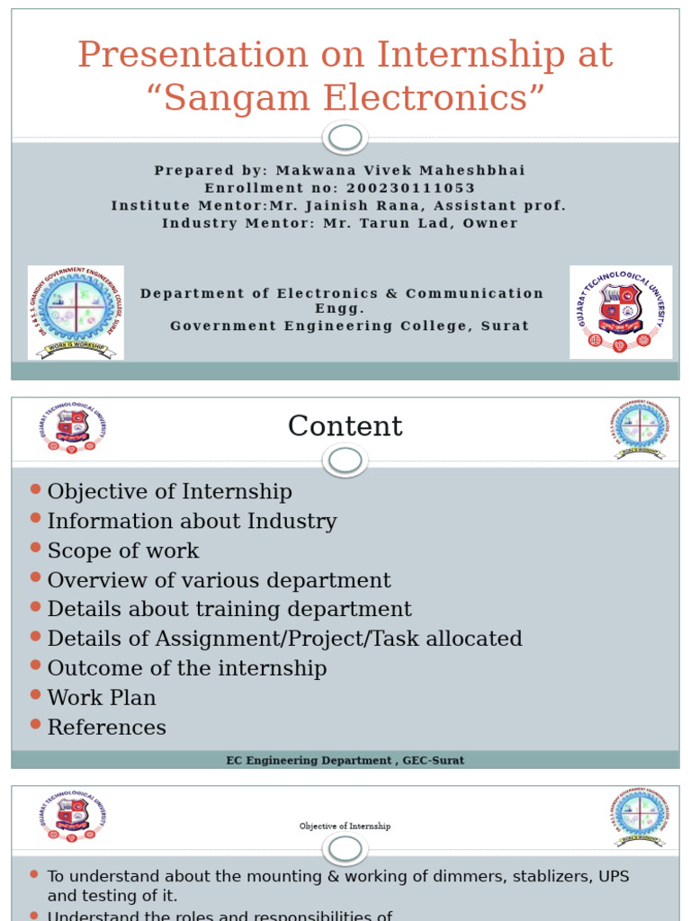 Vivek_8th_sem_final_ppt[1][1] | PDF | Electromagnetism | Electric Power